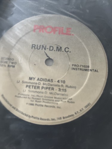 Run DMC - My Adidas / Peter Piper Original 1986 Press 12" VG+ | eBay