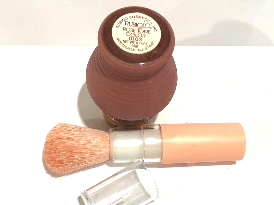 Rubiglo Sun Powder Blush Urn sealed 0.14 oz ROSE TONE + Brush | eBay