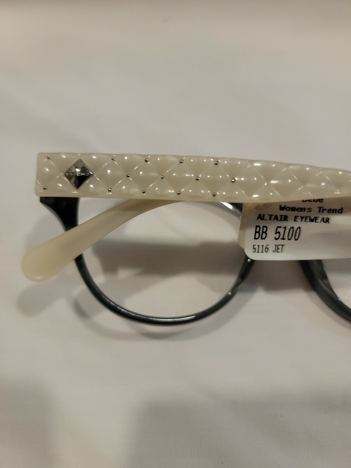 Bebe NOTICE ME BB5100 001 Jet Snake 51-16-135 Womens Cateye Eyeglasses ...