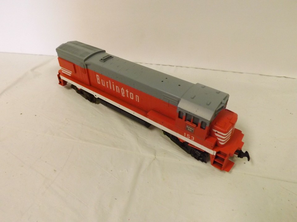 Vintage Burlington Toy Train Engine Locomotive 8" HO Scale | eBay