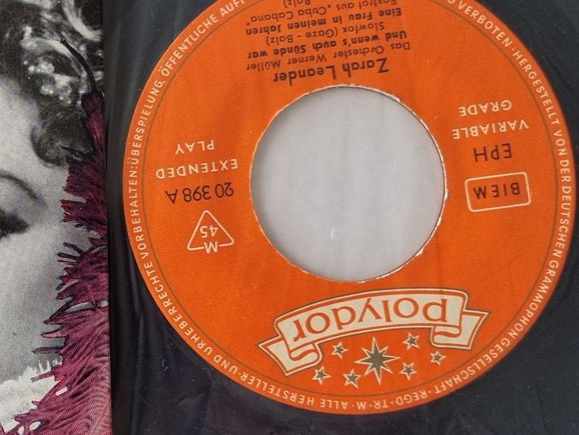 Zarah Leander - Und Wenn's Auch Sünde War 7'' Vinyl EP Germany | eBay UK
