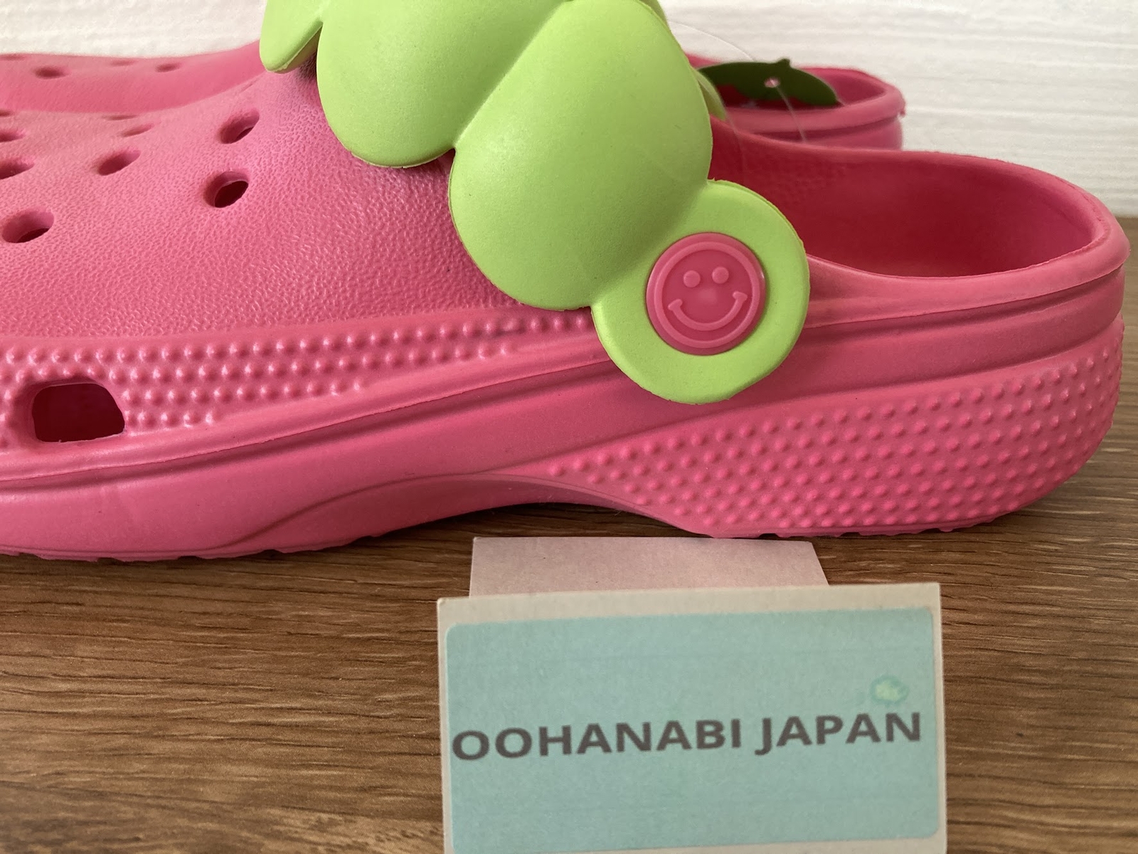 Strawberry sandals Pink M size 23-24cm 9 - 9.5" kawaii crocs replica ...