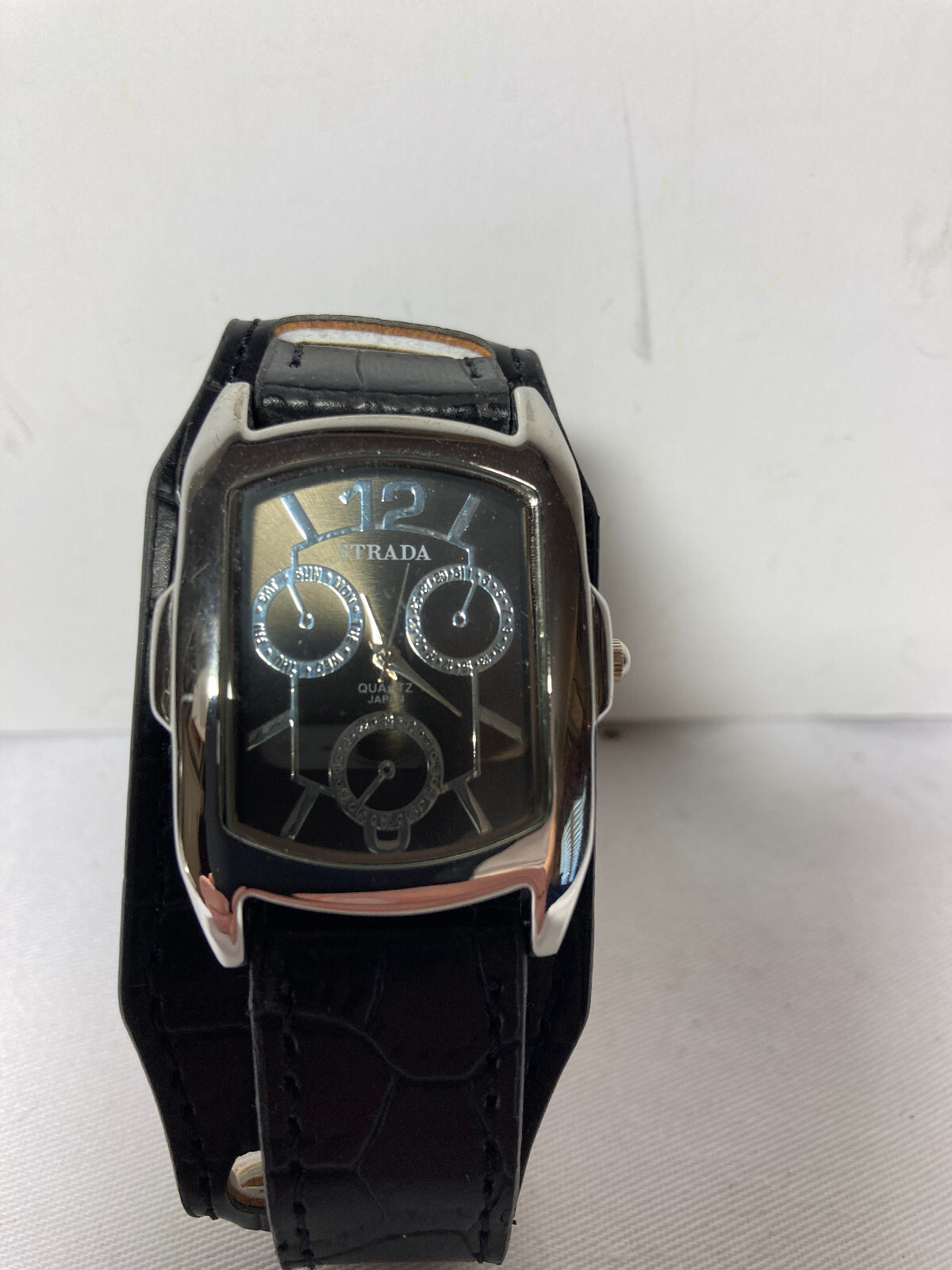 STRADA Quartz Japanese Movement Sports Watch with Black Strap | eBay