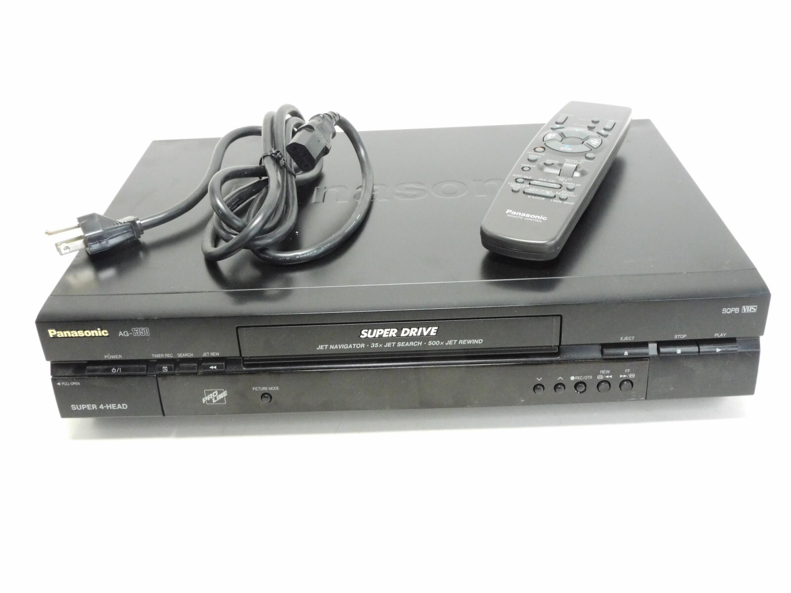 Vintage Panasonic AG-1350 VCR Super Drive 4 Head VHS VCR Player ProLine ...