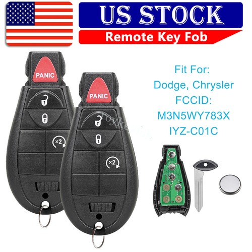 2 New Keyless Entry Remote Control Key Fob For RAM Dodge Caravan ...