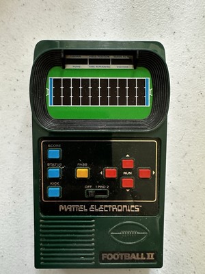 Vintage Mattel Classic Football 2 Handheld Electronic Video Game Tested ...