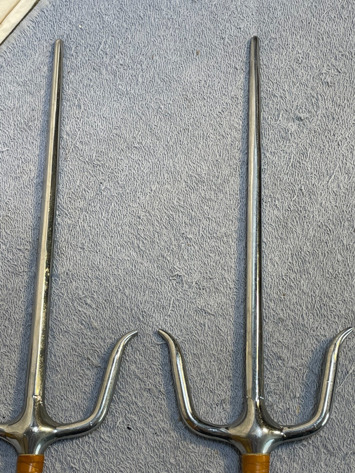 2 Vtg Japanese 15" Sai Martial Arts Weapons Ryukyu Kobudo Jitte Tokidu ...