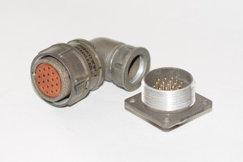 19 PIN 2RM TYPE RUSSIAN CONNECTOR PANEL-CABLE ANGLE 80A 560V AMPHENOL ...