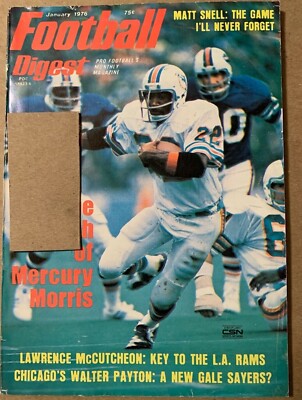1976 FOOTBALL DIGEST - Mercury Morris - Miami Dolphins | eBay