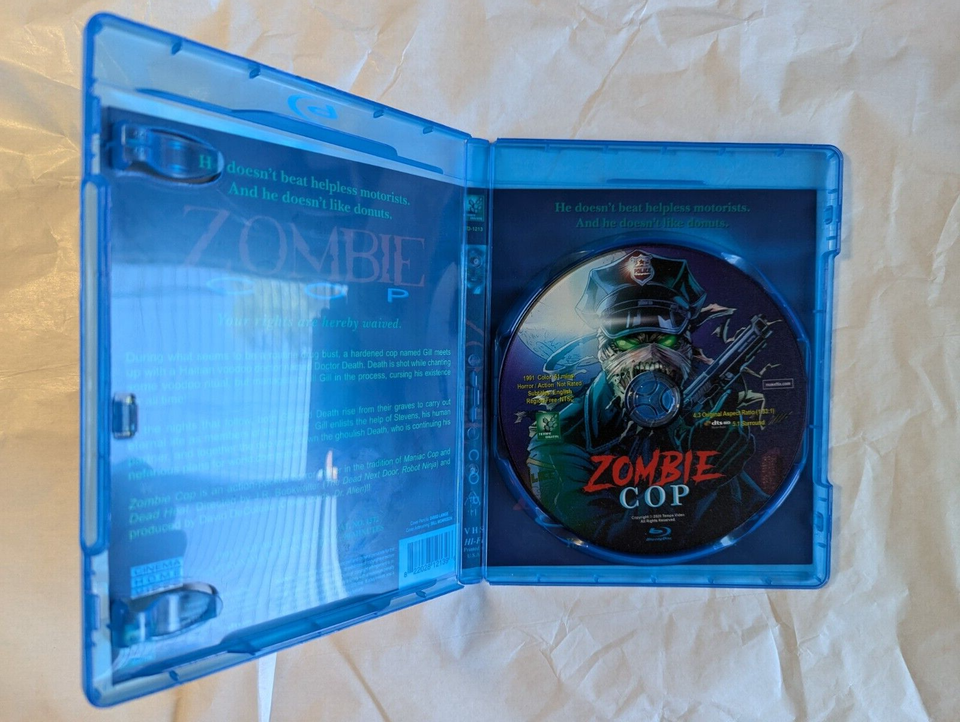 Zombie Cop Blu-Ray Tempe Video Michelle Bauer DeCoteau JR Bookwalter ...