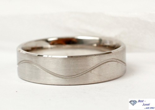 Ring in 585 Weißgold 14 Karat matt Weite 62 | eBay.de