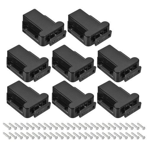 8 Set ABS Automatic Spring Loaded Push to Open Door Catch Touch Lock ...