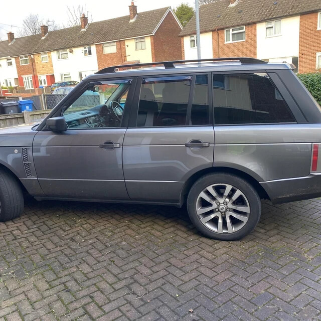 FIT FOR Range Rover HSE Vouge Roof Rails Luggage Port Black Side Rails ...