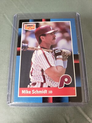 1988 Donruss MVP Mike Schmidt BC-4 Philadelphia Phillies Excellent ...