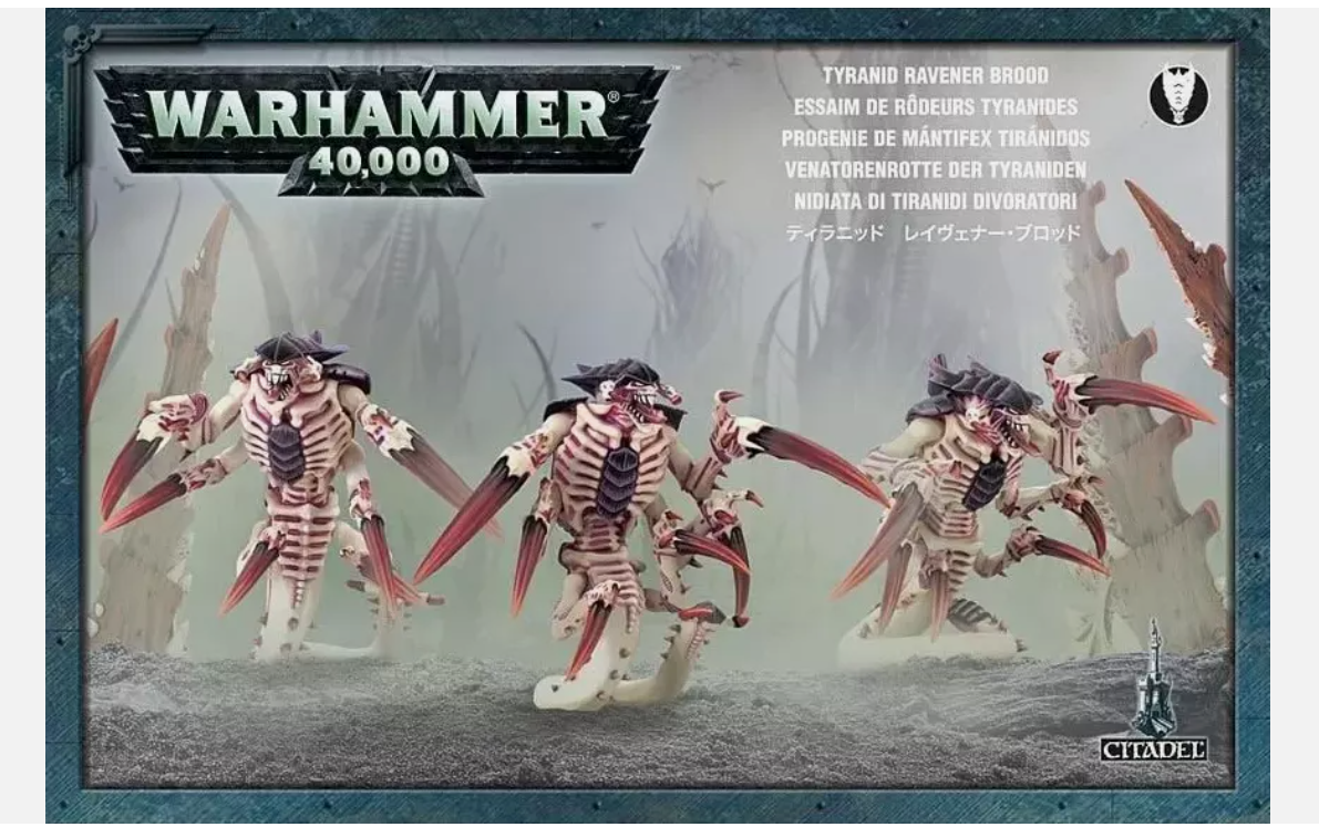 Warhammer 40K Tyranids Ravener Brood Old Version OOP NEW in BOX | eBay