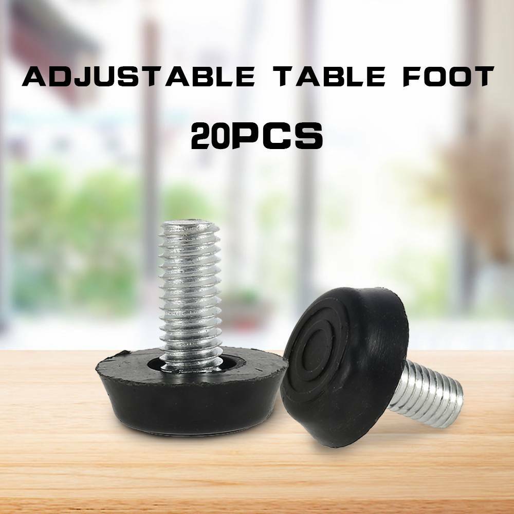 20pcs M8 Adjustable Leveling Feet Steel Table Desk Modular Decking Foot ...