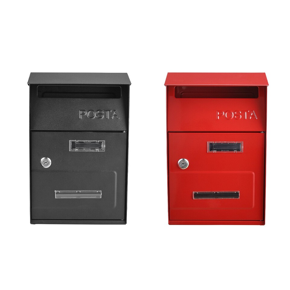 Galvanized Steel Lockable Parcel Delivery Secure Dropbox Outdoor Letter ...