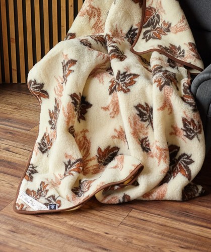 Merino Wool Couverture Naturel Carreaux Polaire Laine Woolmark | eBay