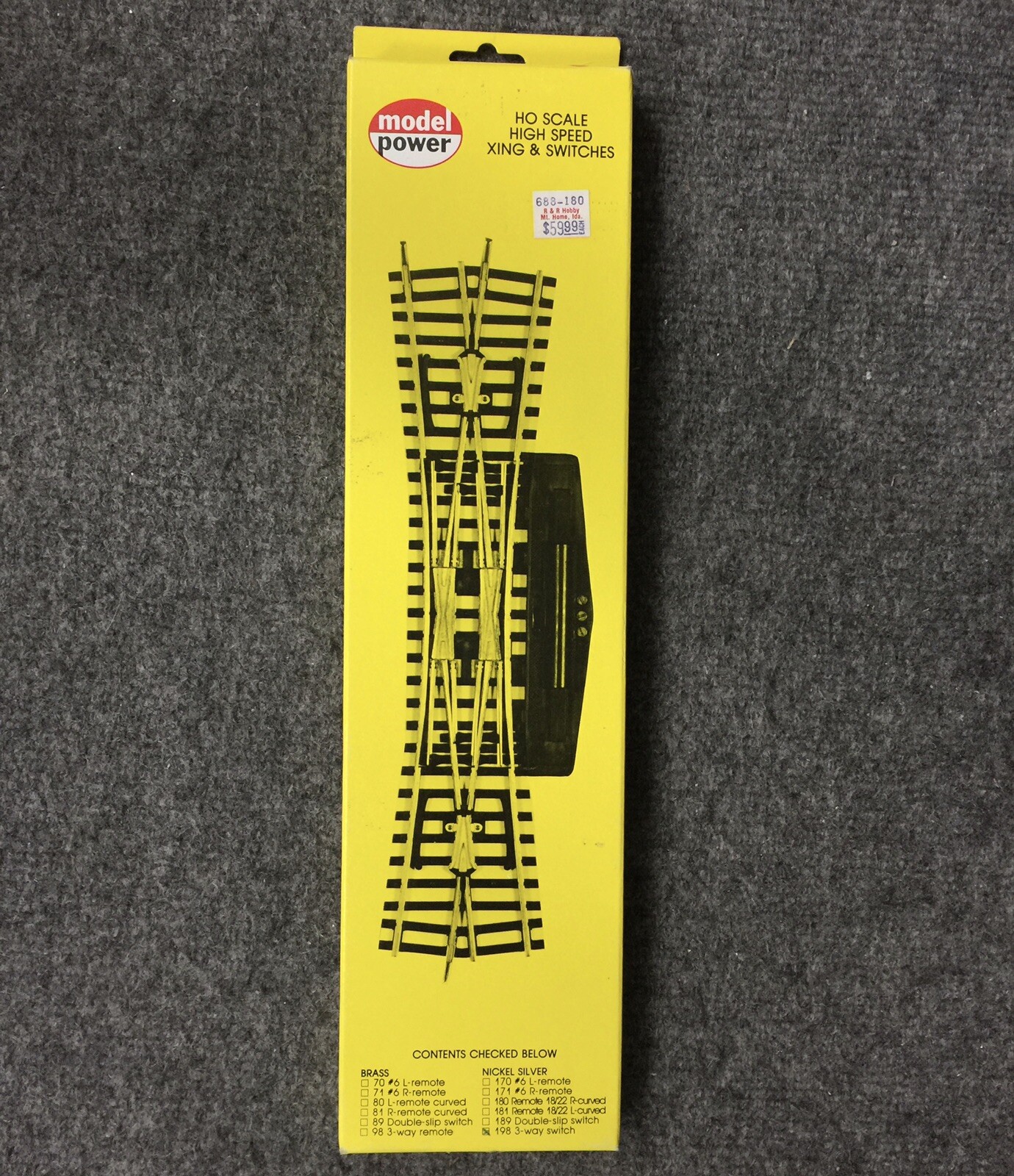 New HO Model Power Remote 3 Way Switch 198 Nickel Silver Track NOS | eBay