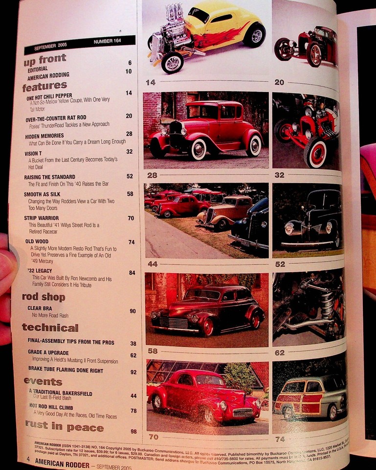 American Rodder Magazine September 2005 Hot Rod Cars 1941 Willys Street ...