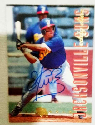 Eddy Diaz Autograph Rare Jacksonville Suns | eBay