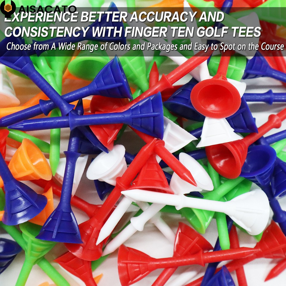 Plastic Golf Cup Tees 3 1/4” Unbreakable And Reusable Free Shipping 50 ...