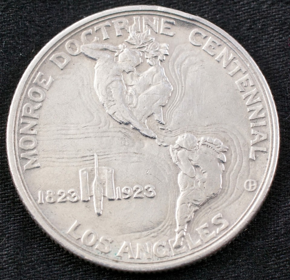 1923 S MONROE ADAMS COMMEMORATIVE SILVER HALF DOLLAR 50c Nice coin | eBay