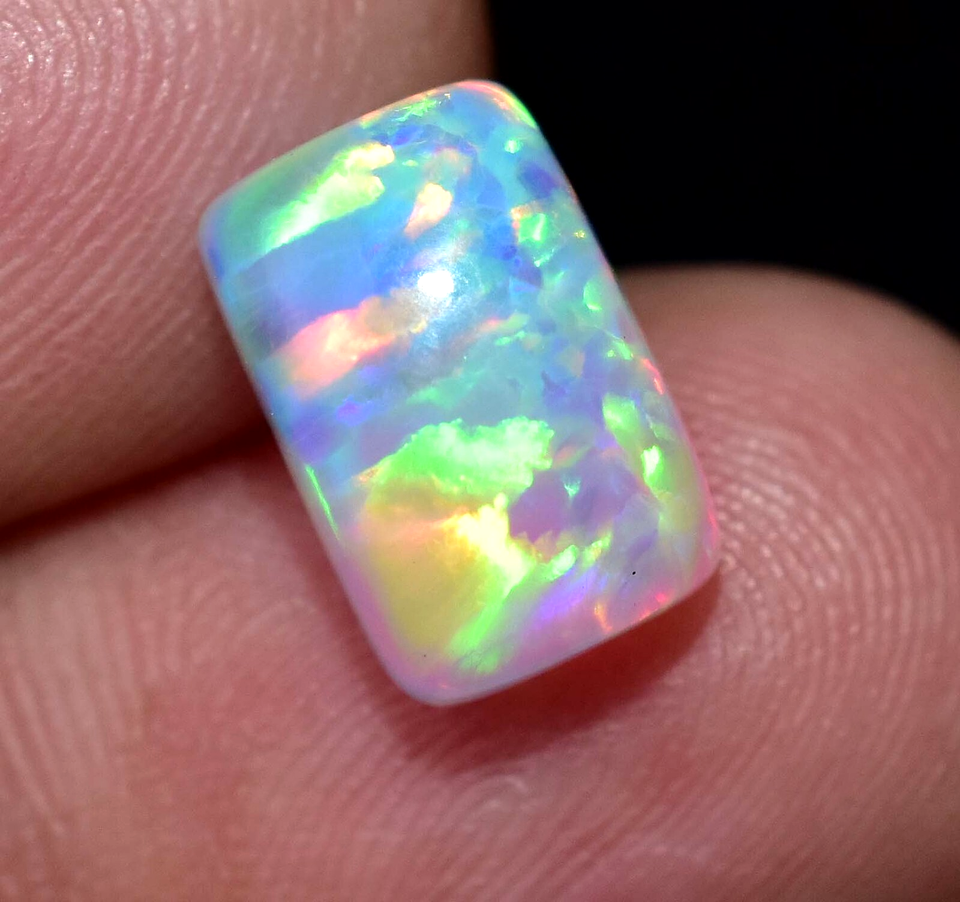 Natural White Fire Opal Australian Untreated 3.45 Ct Certified Loose ...