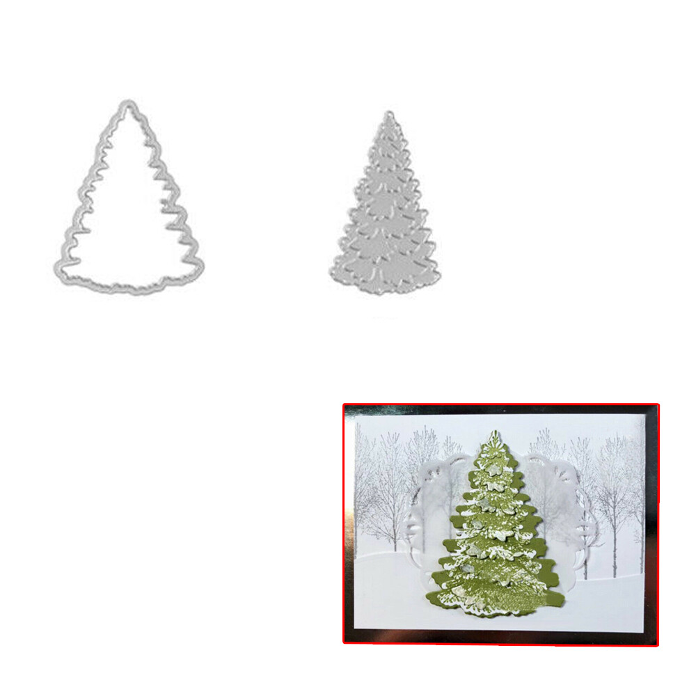 Christmas Tree Metal Cutting Dies Scrapbooking Paper Cards Craft ...