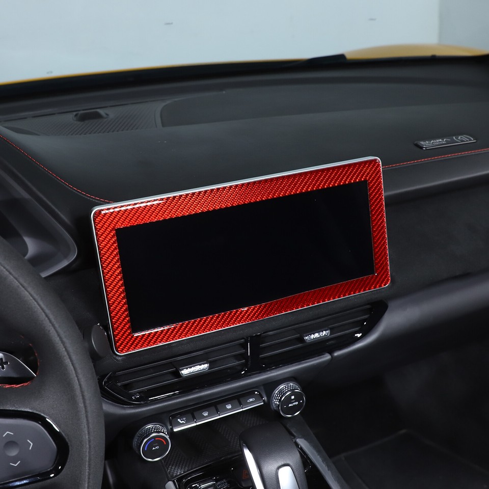 Red Carbon Car Navigation GPS Frame Sticker Styling Trim For Lotus ...