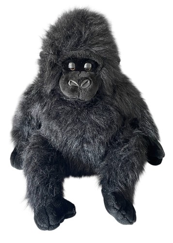 Vintage Kids of America Black 20" Large Gorilla Ape Plush Sitting ...