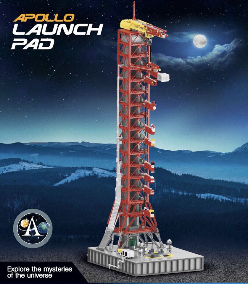 Saturn V Launch Umbilical Tower Building Blocks Apollo Launch Pad ...