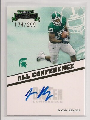 2009 JAVON RINGER PRESS PASS *ALL CONF* ROOKIE AUTO /299 MICHIGAN STATE ...