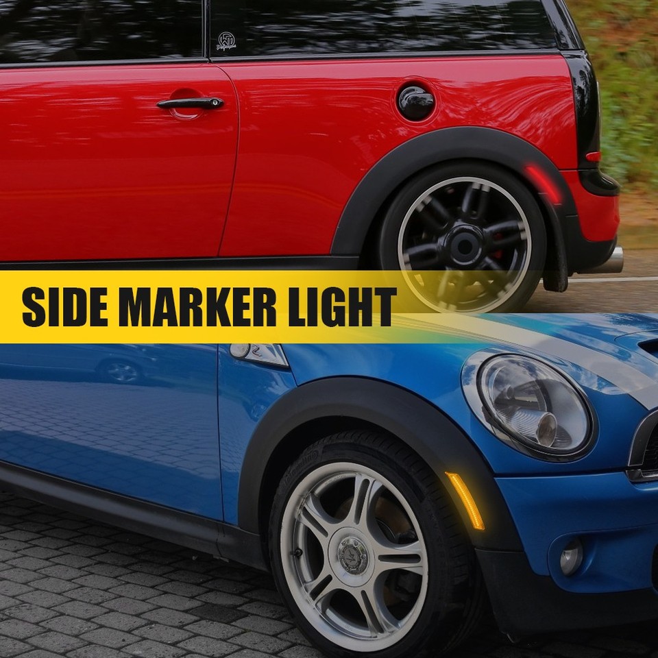 4x Led Side Marker Lights Front Rear For Mini Cooper R55 R56 R57 R58 ...