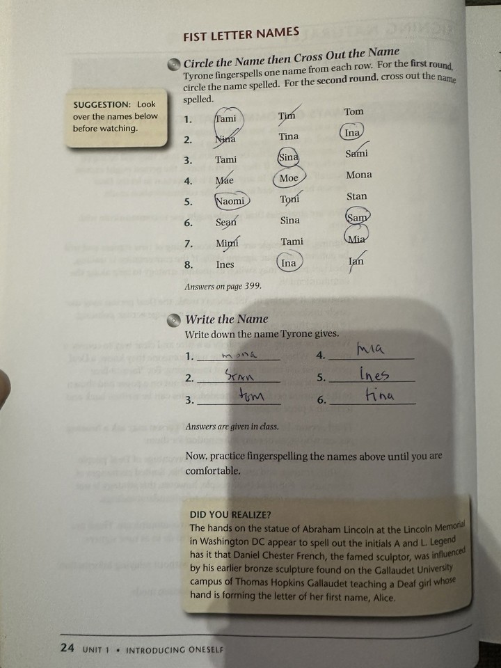 Signing Naturally : Student Workbook, Units 1-6 No DVD's or Code BOOK ...