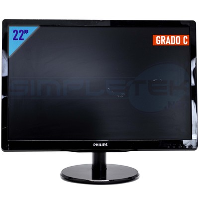 PHILIPS 220V4L 22" HD+ SCHERMO MONITOR DISPLAY LCD DVR SERVER NVR PC ...