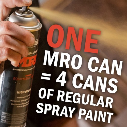 620-1417 Industrial MRO High Solids Spray Paint, Dark Machinery Gray 16 ...