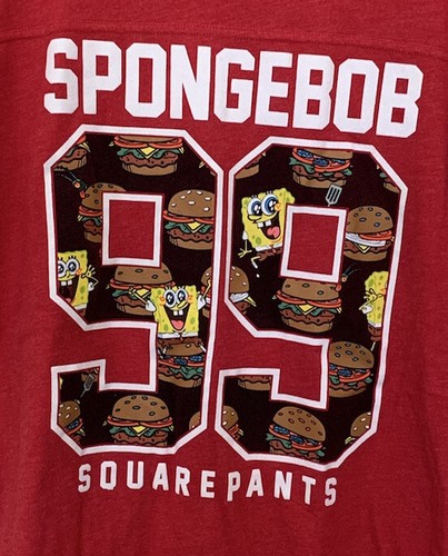 Nickelodeon Spongebob Squarepants 99 Men’s Red T Shir… - Gem