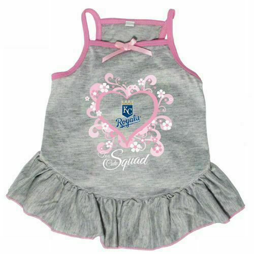 KANSAS CITY ROYALS DOG CAT PINK TOO CUTE SQUAD CHEERLEADER DRESS CHOOSE ...