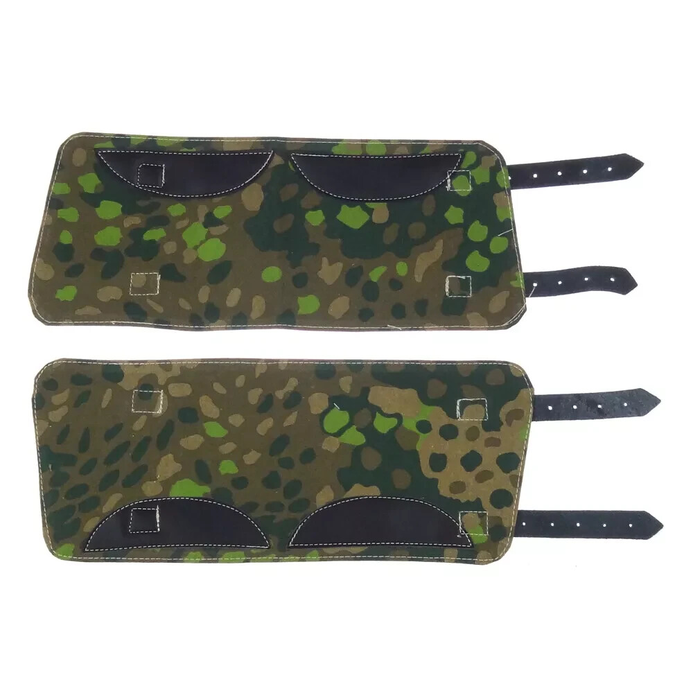 WWII WW2 German Leggings Puttee Gaiters Luftwaffe LW Canvas Dot 44 Camo ...