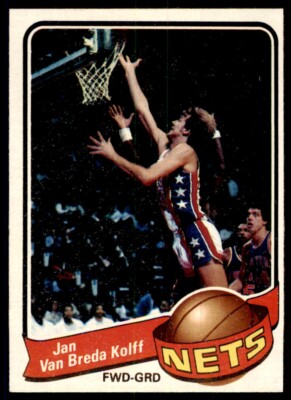1979-80 TOPPS JAN VAN BREDA KOLFF NEW JERSEY NETS #123 (T105) | eBay