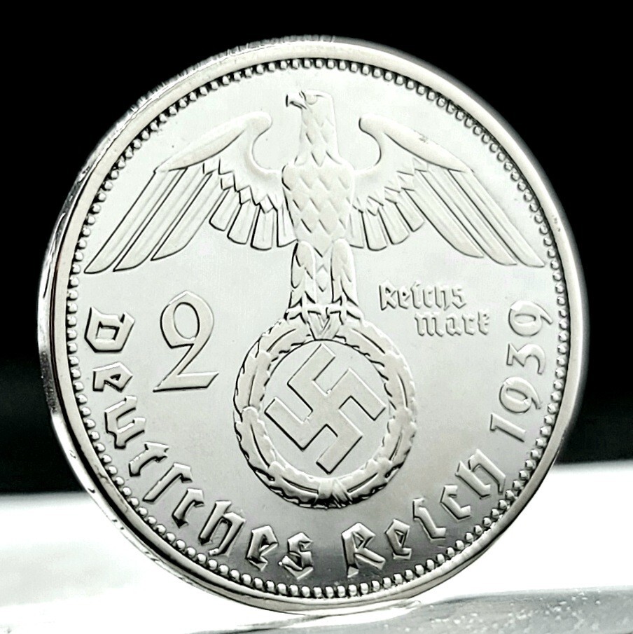 Nazi Germany 2 Mark *Beautiful* Genuine WW2 Third Reich 2 Reichsmark ...