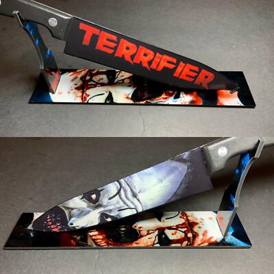 Terrifier Art the Clown 2016 Kitchen Knife With Sublimated Stand | eBay