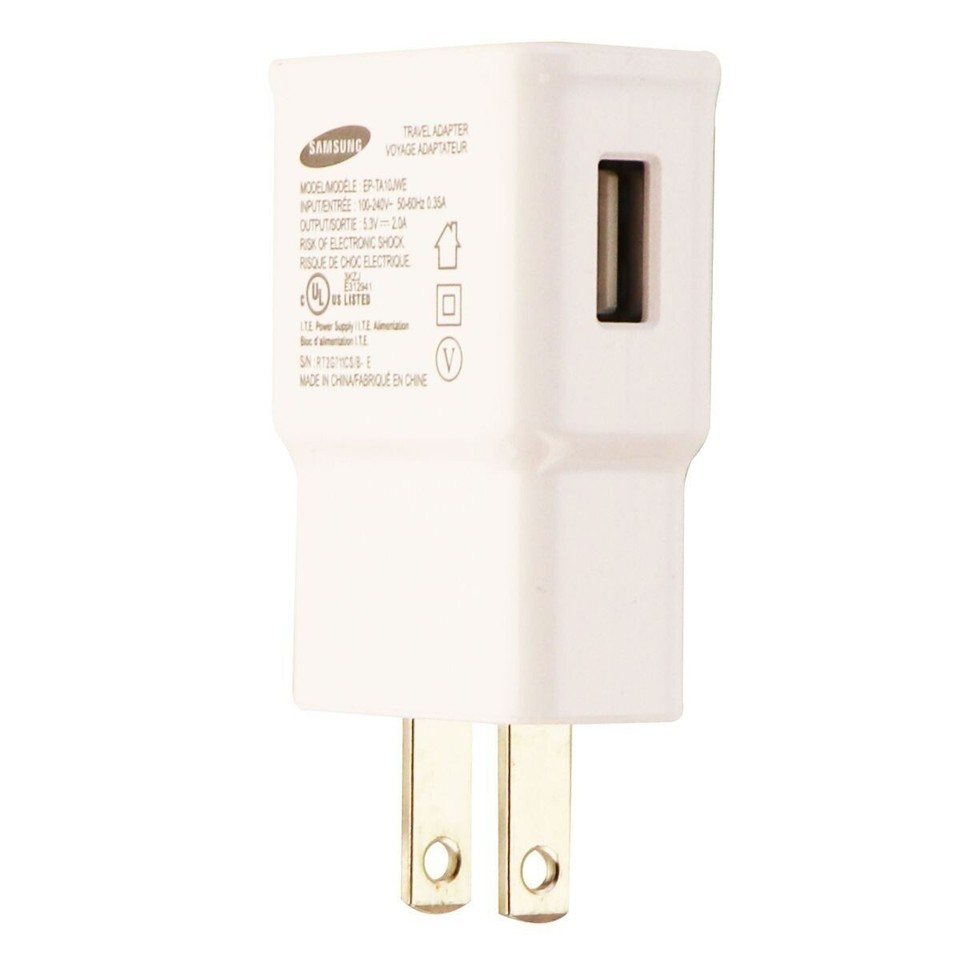Samsung (EP-TA10JWE) Wall Adapter (5.3 Volt - 2 Amp) for USB Devices ...