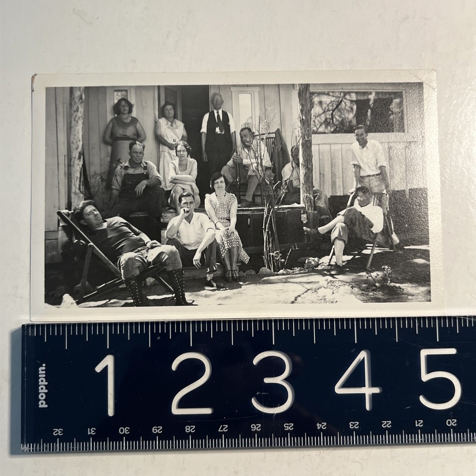 1930s American Family Outside House Men Women Gun Depression Era ...