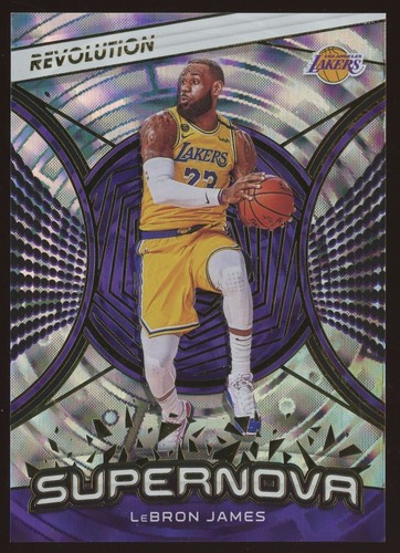 LeBron James #1 2020-21 Panini Revolution Supernova Fractal Lakers ...