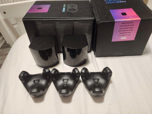 3x HTC Vive 3.0 Tracker and 2x HTC Vive 2.0 Base Stations 821793052546 ...