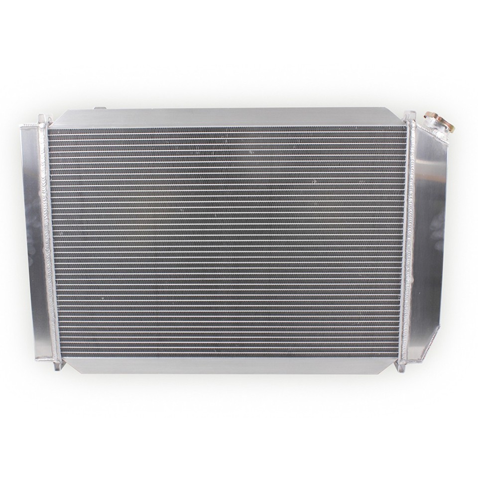For 1980-1993 Ford Mustang Fox-Body AT&MT 3-Row Aluminum Radiator w ...