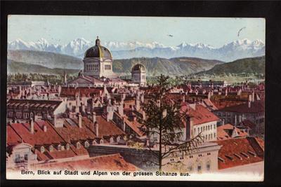 early buildings bern switzerland mountains postcard | eBay