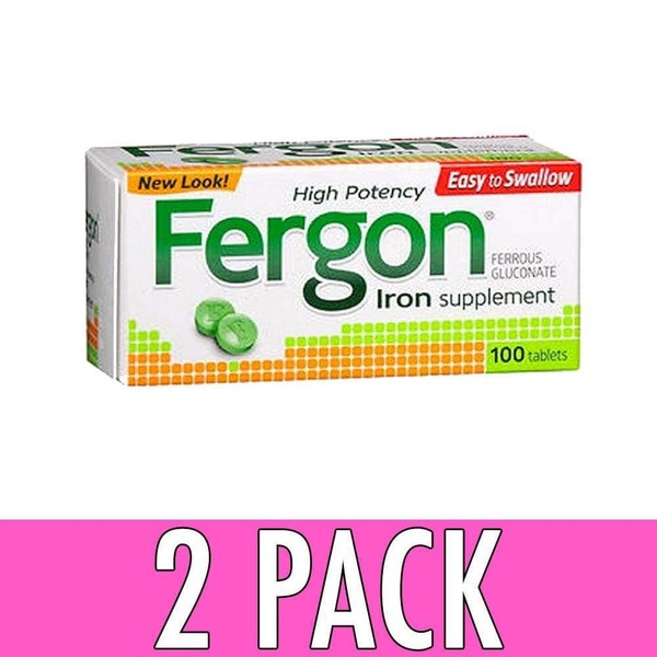 Fergon High Potency 27mg Iron Supplement Tablets - 100 EA for sale ...
